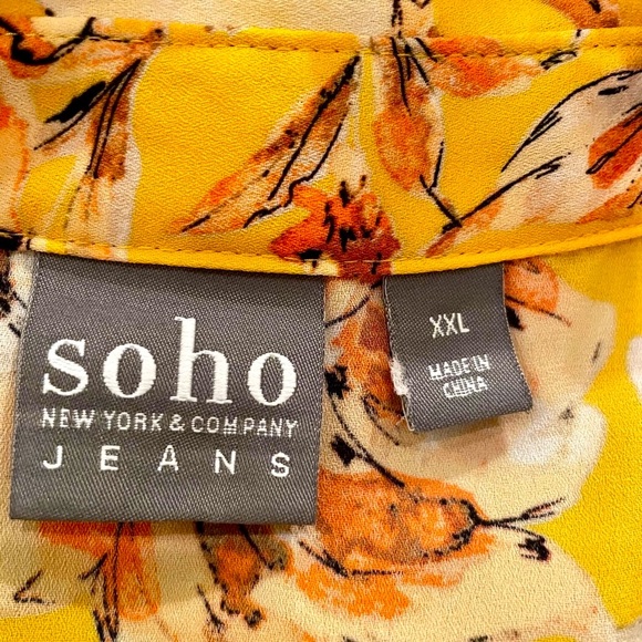 New York & Company | Tops | Soho Jeans Rose Blouse | Poshmark